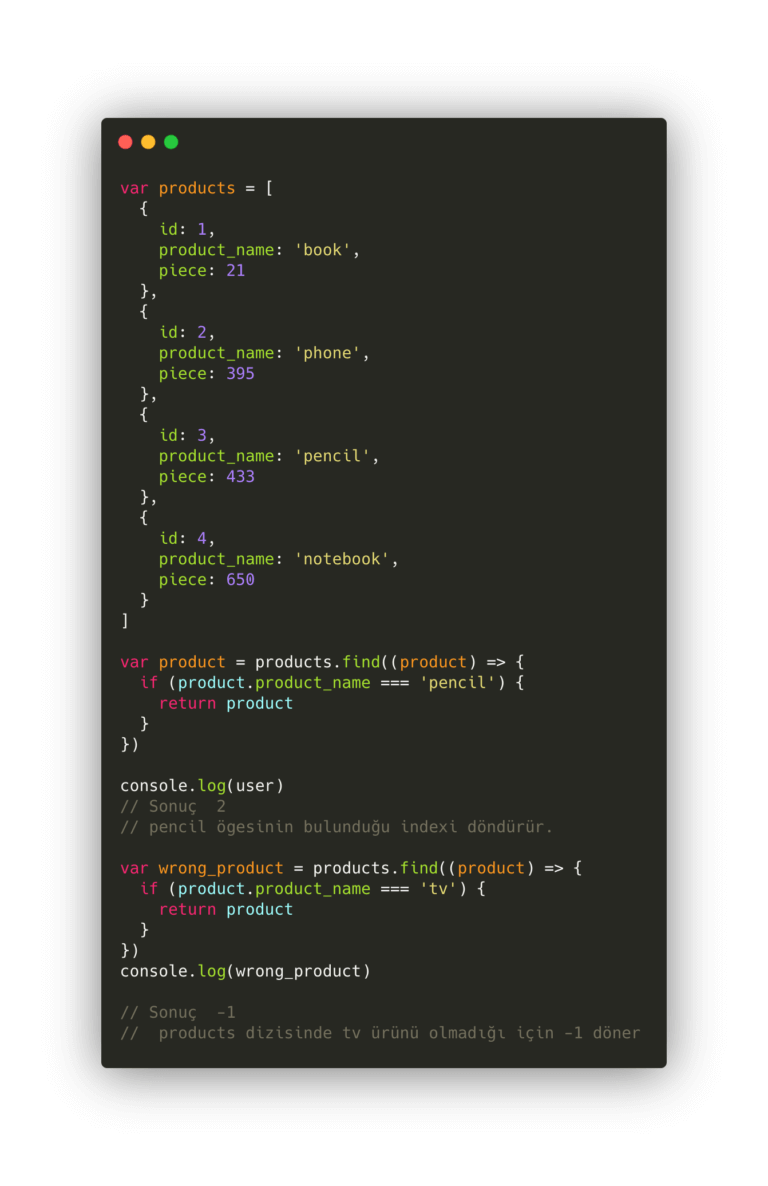 JavaScript Array Methodları | MDP Group