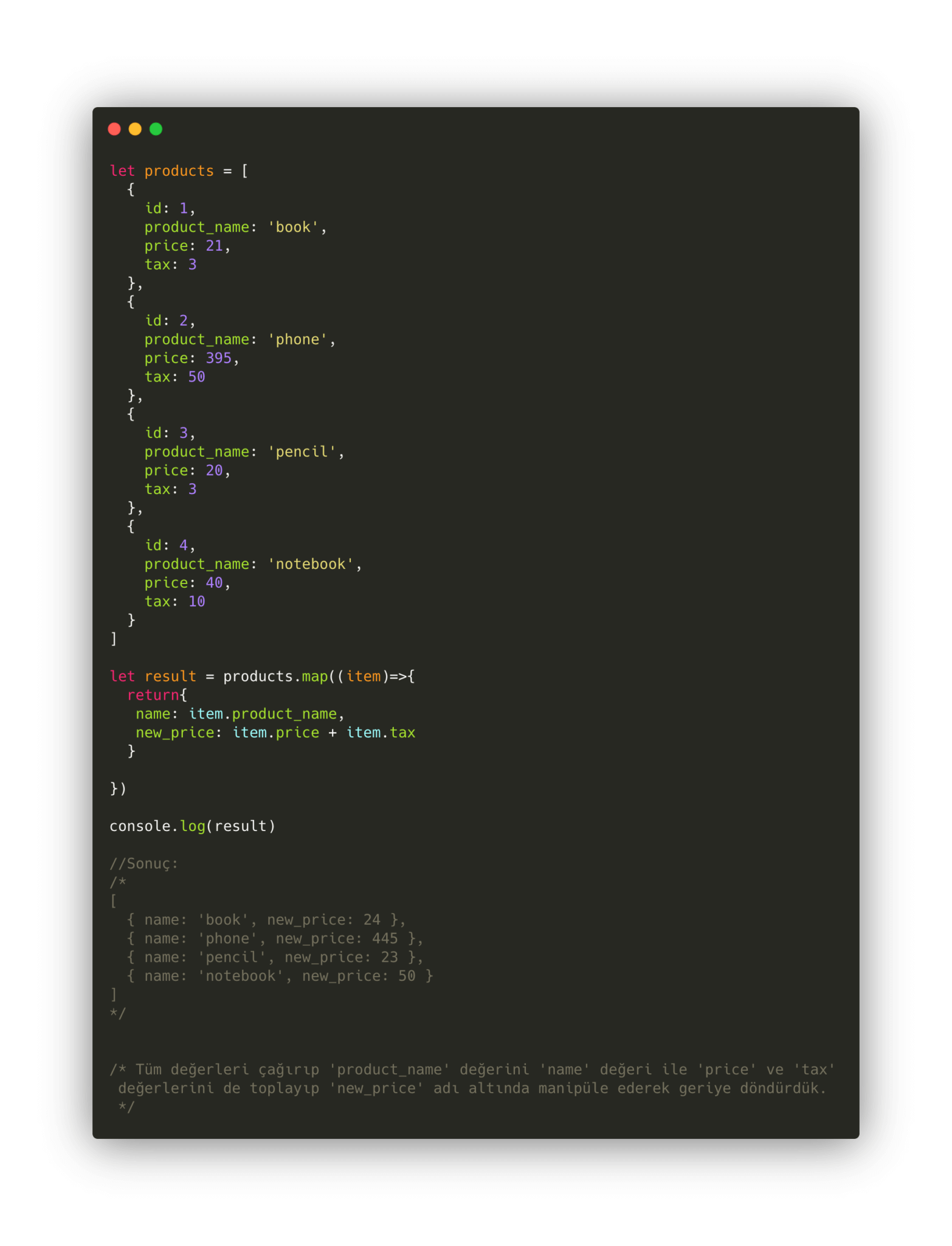 JavaScript Array Methodları | MDP Group