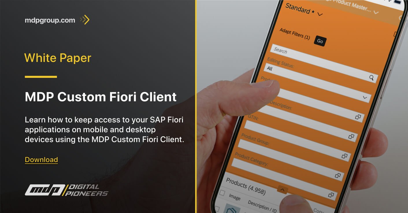 MDP Custom Fiori Client | White Paper | MDP Group