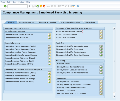 SPL (Sanctioned Party List) Screening in SAP GTS | MDP Group